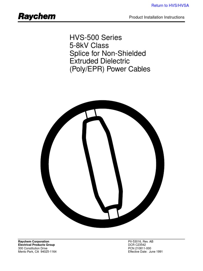 Cable Splicing Procedure 003 | PDF | Electrical Connector | Insulator ...