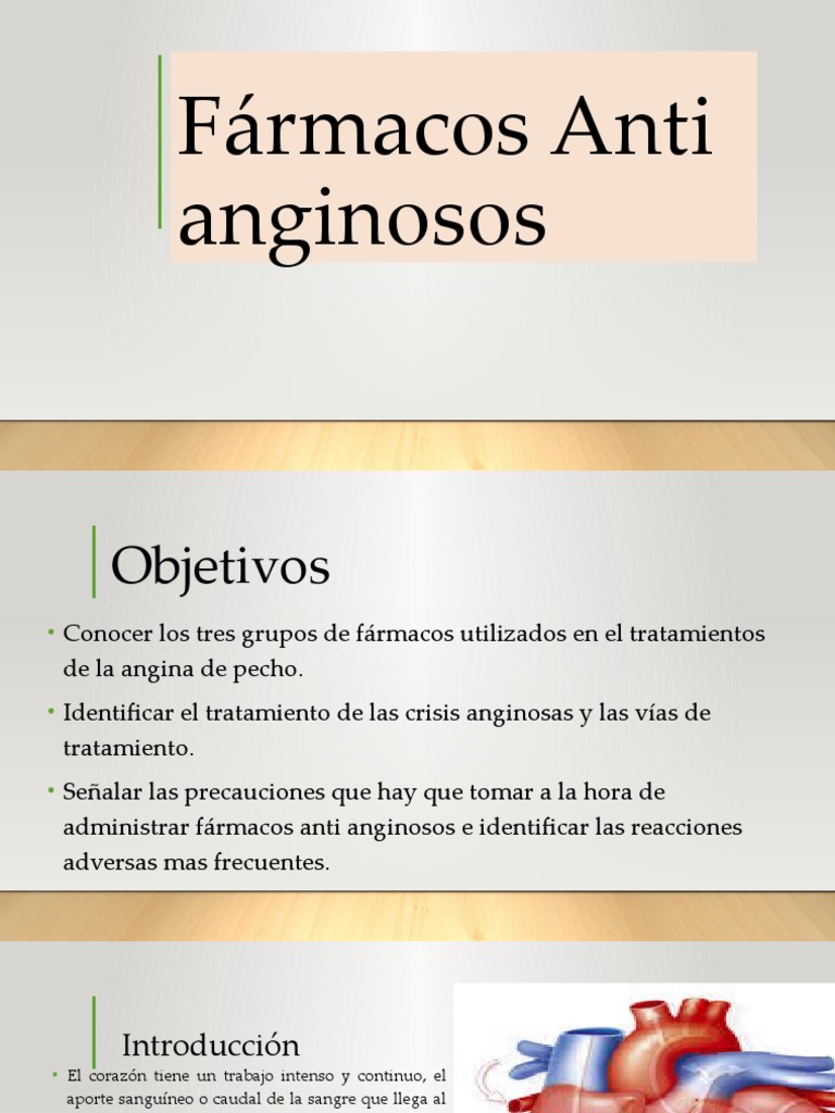Antianginosos (Nitratos) | PDF | Especialidades Medicas | Medicina CLINICA