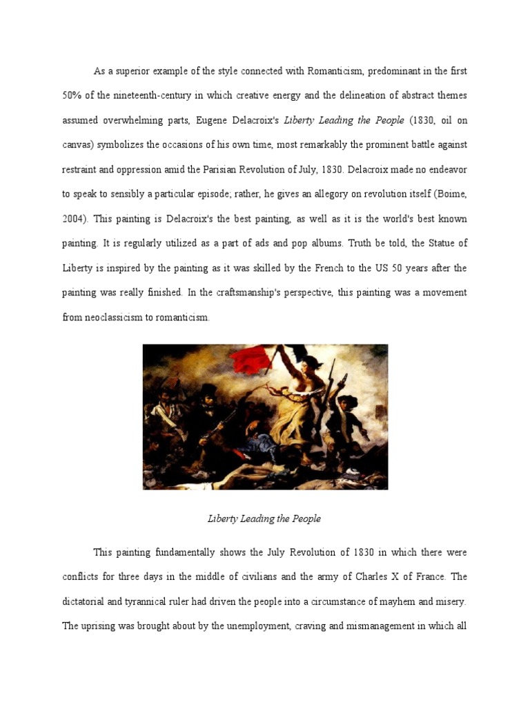 Liberty Leading The People | PDF | Paintings | Romanticism