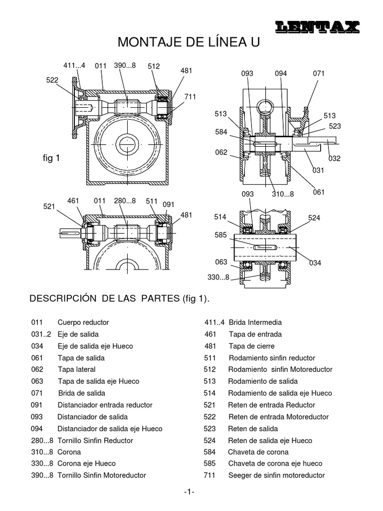 Mantenimiento - Reductor Lentax Silo 6 | PDF | Ingeniería mecánica ...