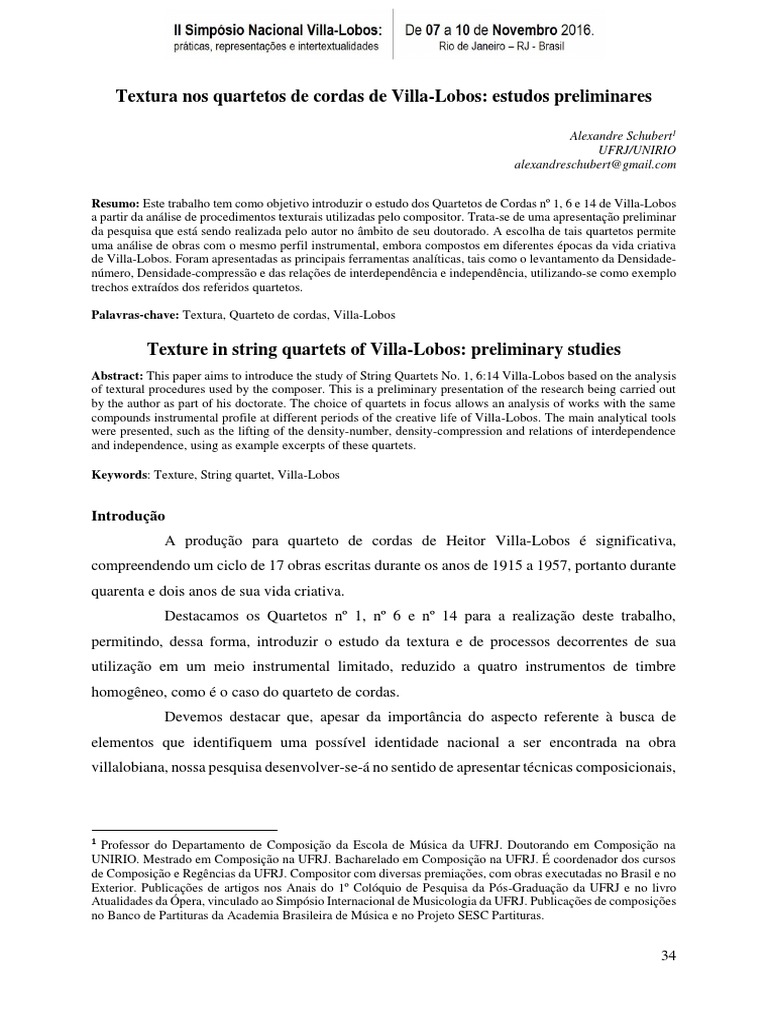 03-Schubert Alexandre - Textura Nos Quartetos de Cordas de Villa-Lobos ... 03-Schubert Alexandre - Textura Nos Quartetos de Cordas de Villa-Lobos ...