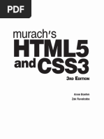Murach Html5 and Css3 | PDF | Html | Computing And Information Technology