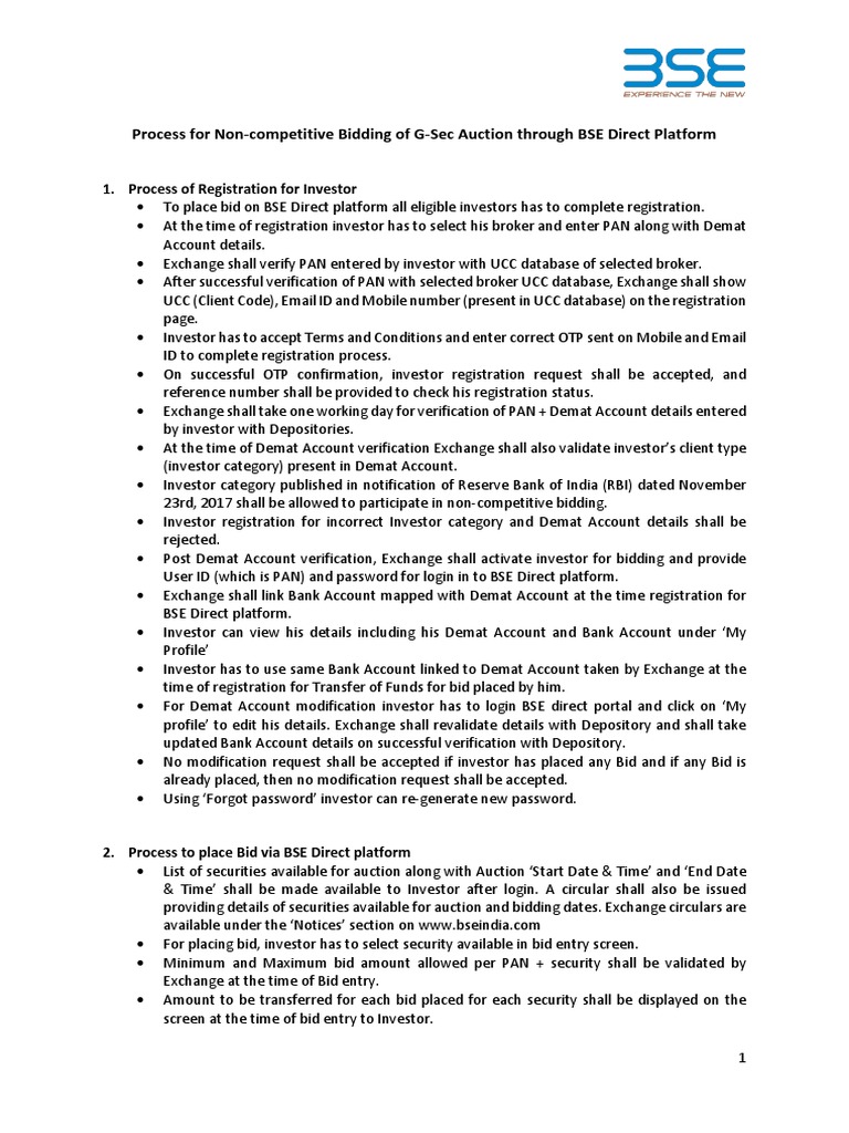 Annexure Bidding Process | PDF | Financial Services | Financial Markets