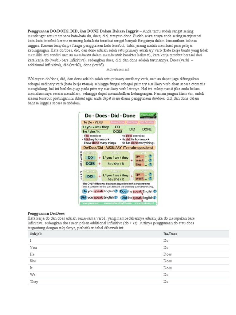 Learn DO DOES DID | PDF