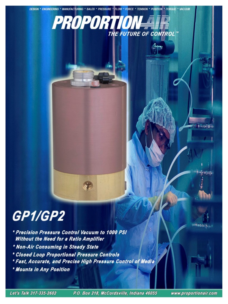 Precision Control for GP Series Valves | PDF | Feedback | Electrical ...