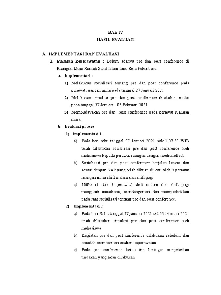 Evaluasi Prepost | PDF