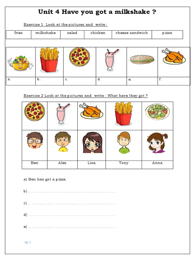 Unit 4 - Grade 2 - NTT School | PDF | Eating Behaviors Of Humans ...