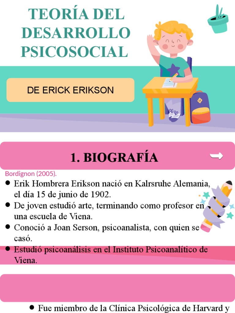 Erick Erikson | Descargar gratis PDF | Psicoanálisis | Sigmund Freud