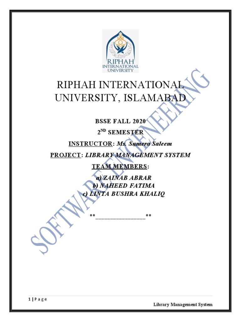 Library Management System PROJECT | PDF | Libraries | Computer Science