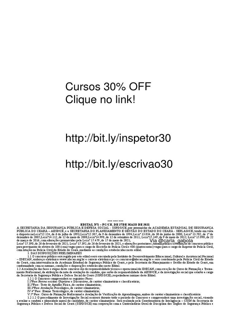 Pcce 2021 | PDF | Polícia | Governo