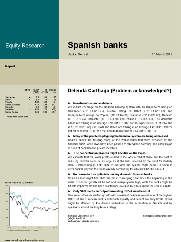Resumen Spanish Banks | PDF | Banks | Money