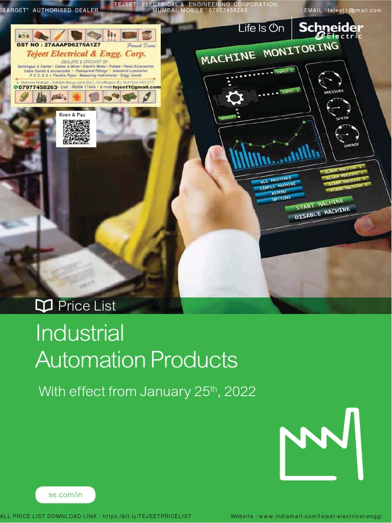 Schneider - Industrial Automation - Contractor, Push Button, SMPS ...