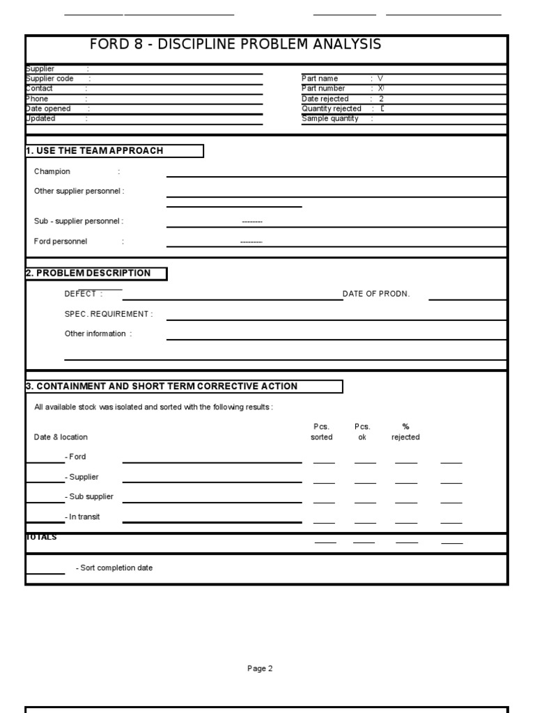 FORD 8D Format | PDF | Business | Computing