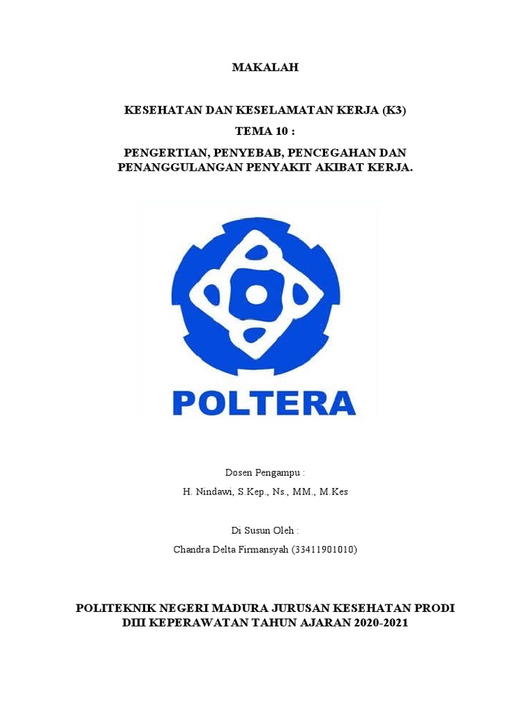 Makalah Kesehatan Dan Keselamatan Kerja (K3) | PDF
