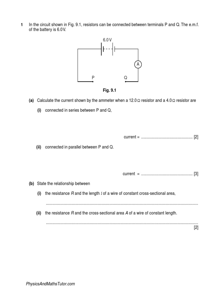 Electric Circuits 2 QP | Download Free PDF | Series And Parallel ...