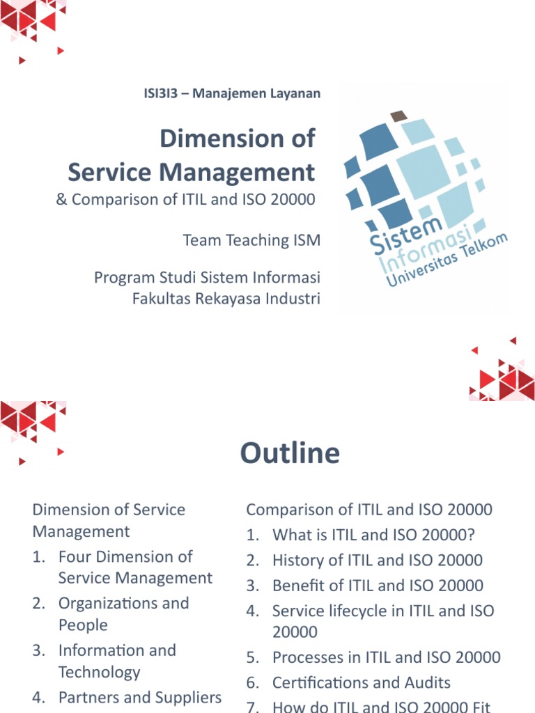 Four Dimensions of ITIL Service Management | PDF | It Service ...