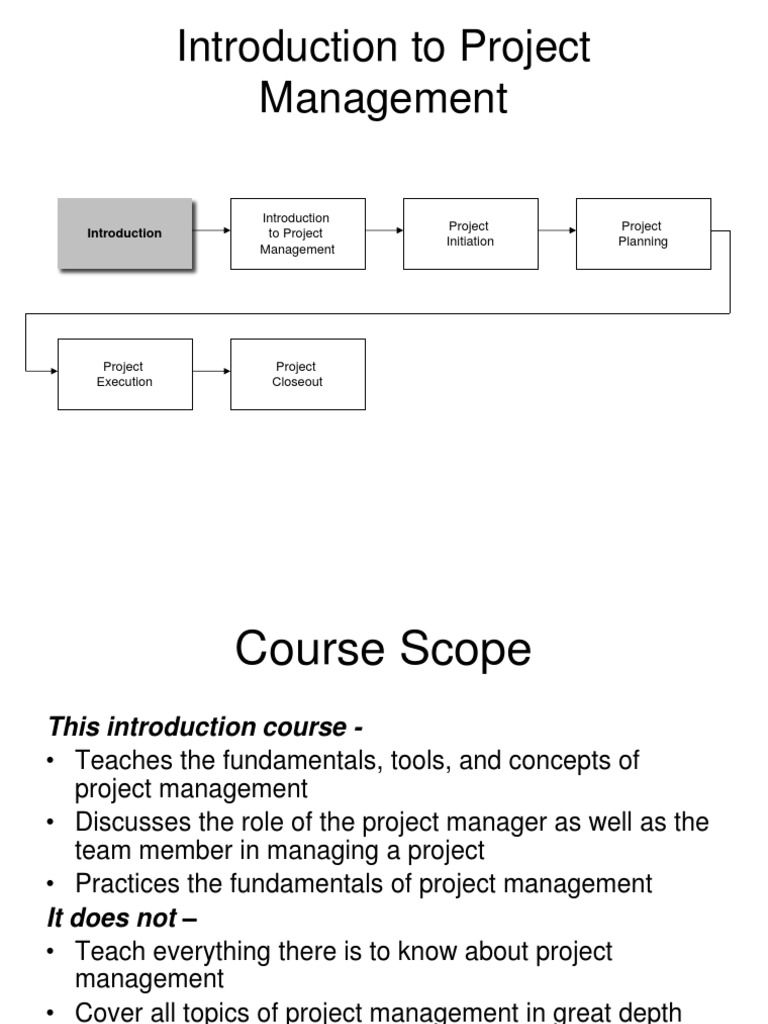 Introduction To Project Management | PDF | Project Management | Risk ...