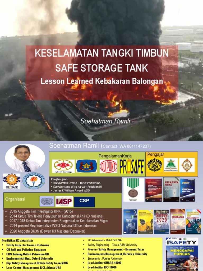 IFS - SAFETY LECTURE sAFE sTORAG tANK | PDF