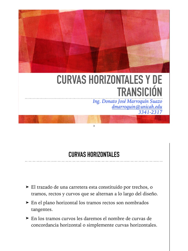 Curvas Horizontales y de Transicion | PDF | Tangente | Curva