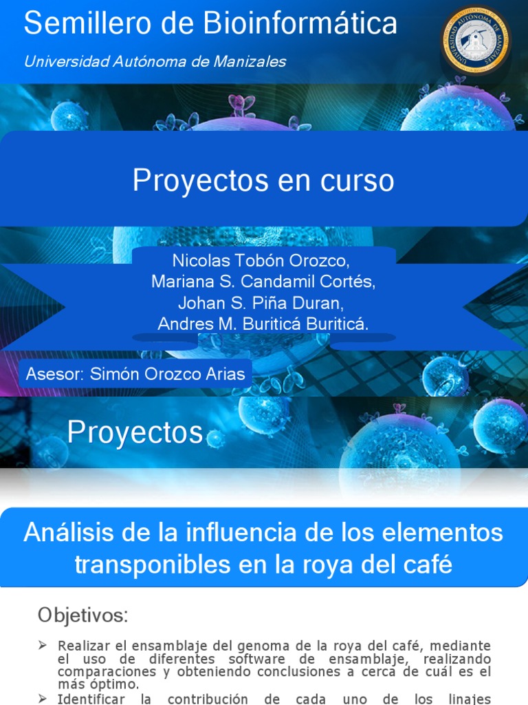 Proyectos Bioinformática | PDF | Bioinformática | Información