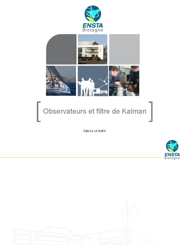 Observateurs Et Filtre de Kalman | PDF | Filtre de Kalman | Variance ...