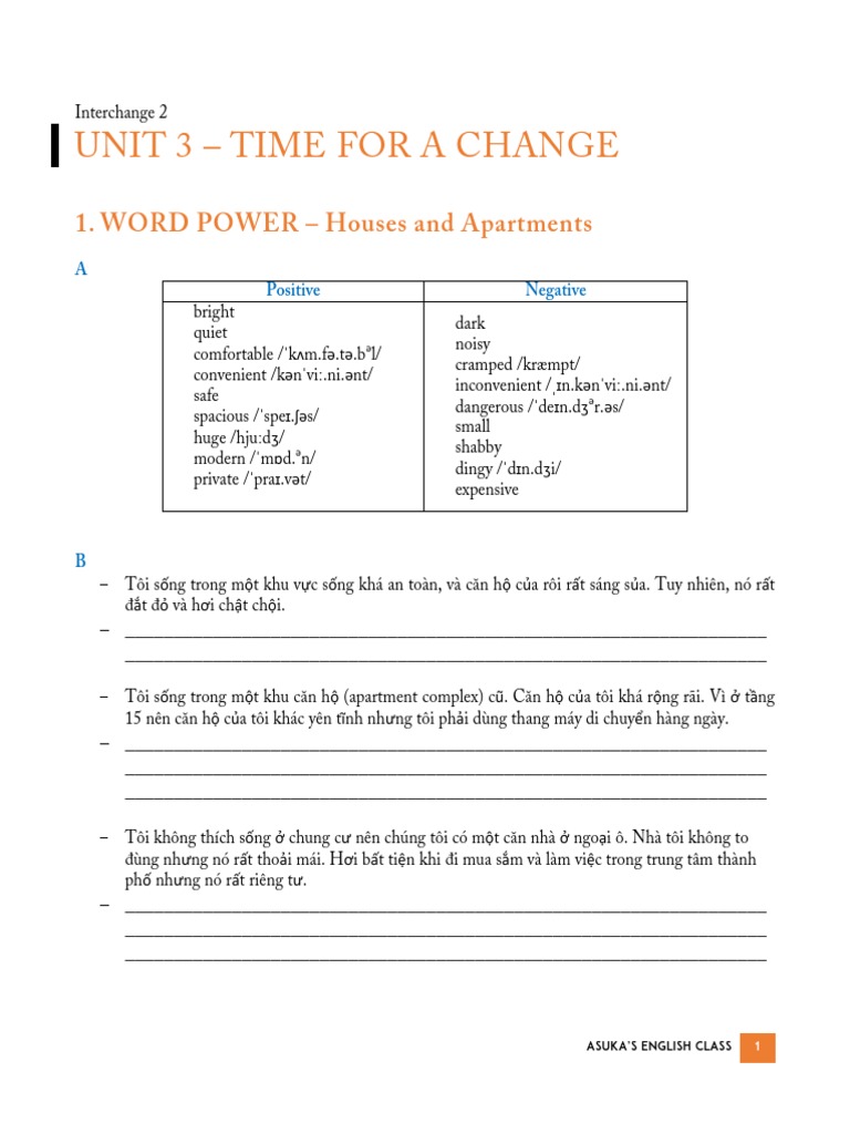 Interchange 2 Unit 3 Review | PDF
