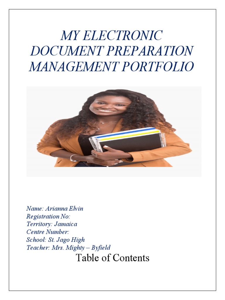 My Electronic Document Preparation Management Portfolio | PDF