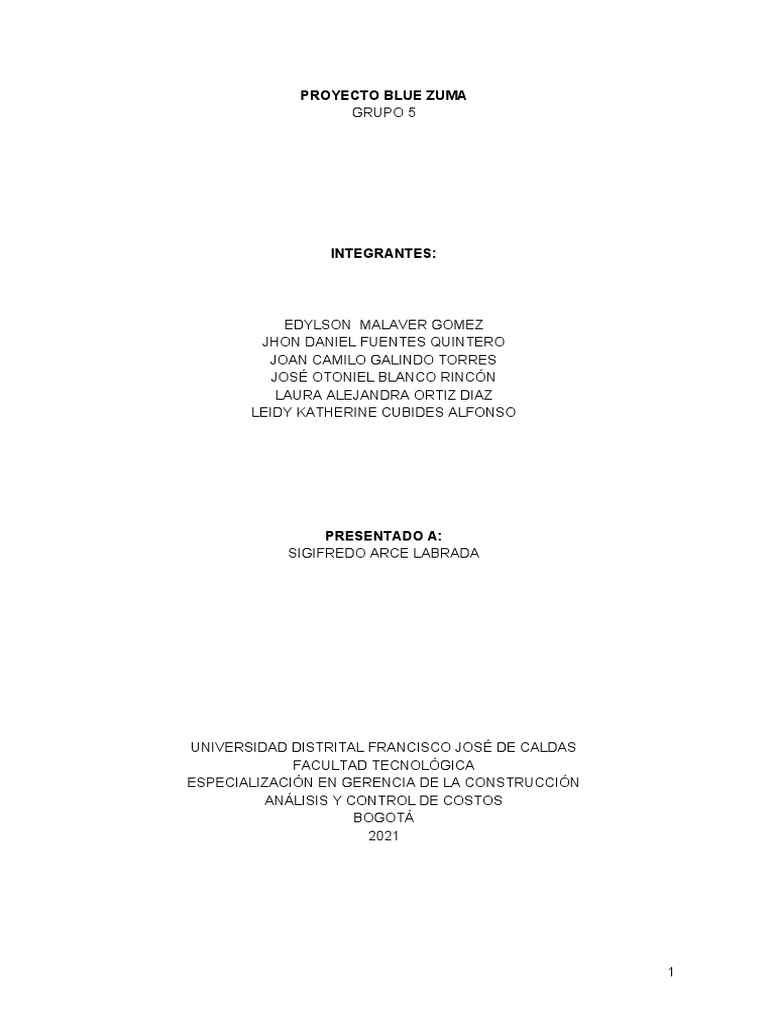 Proyecto Blue Zuma | PDF | Diseño | Marketing