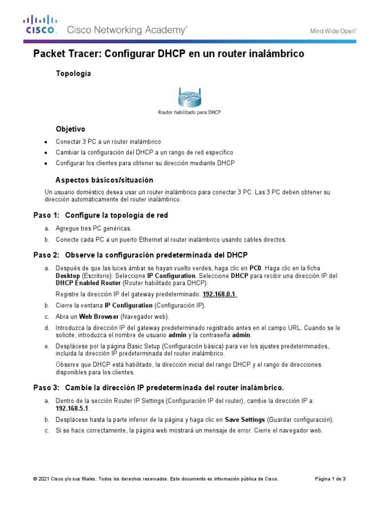 Practica PKA Cap 4 | PDF | Dirección IP | Enrutador (Computación)
