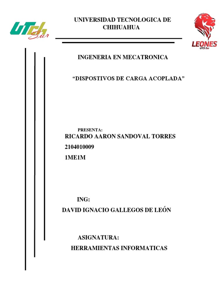 Dispositivos de Carga Acoplada | PDF | Dispositivo de carga acoplada ...
