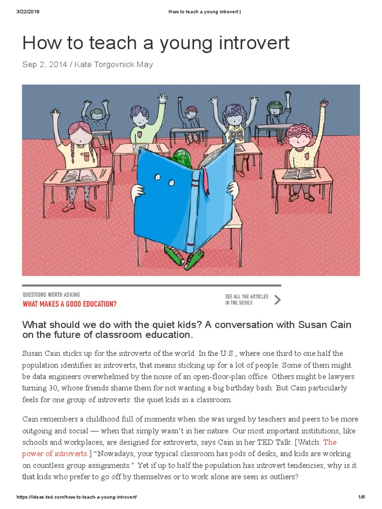 How To Teach A Young Introvert | PDF | Extraversion And Introversion | Classroom