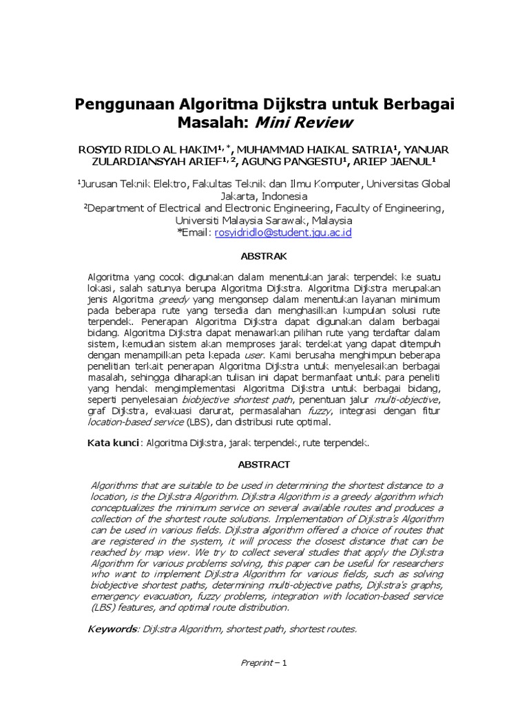 Algoritma Dijkstra | PDF