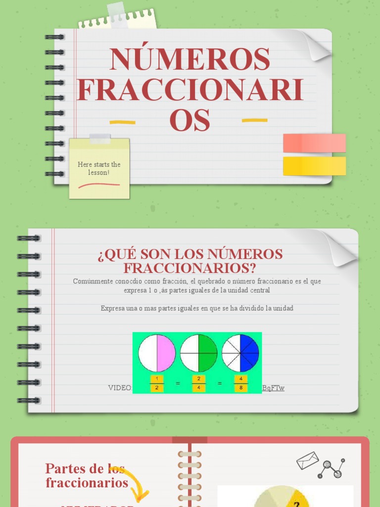 Números Fraccionarios para Niños | PDF | Notación Matemática | Lexicología