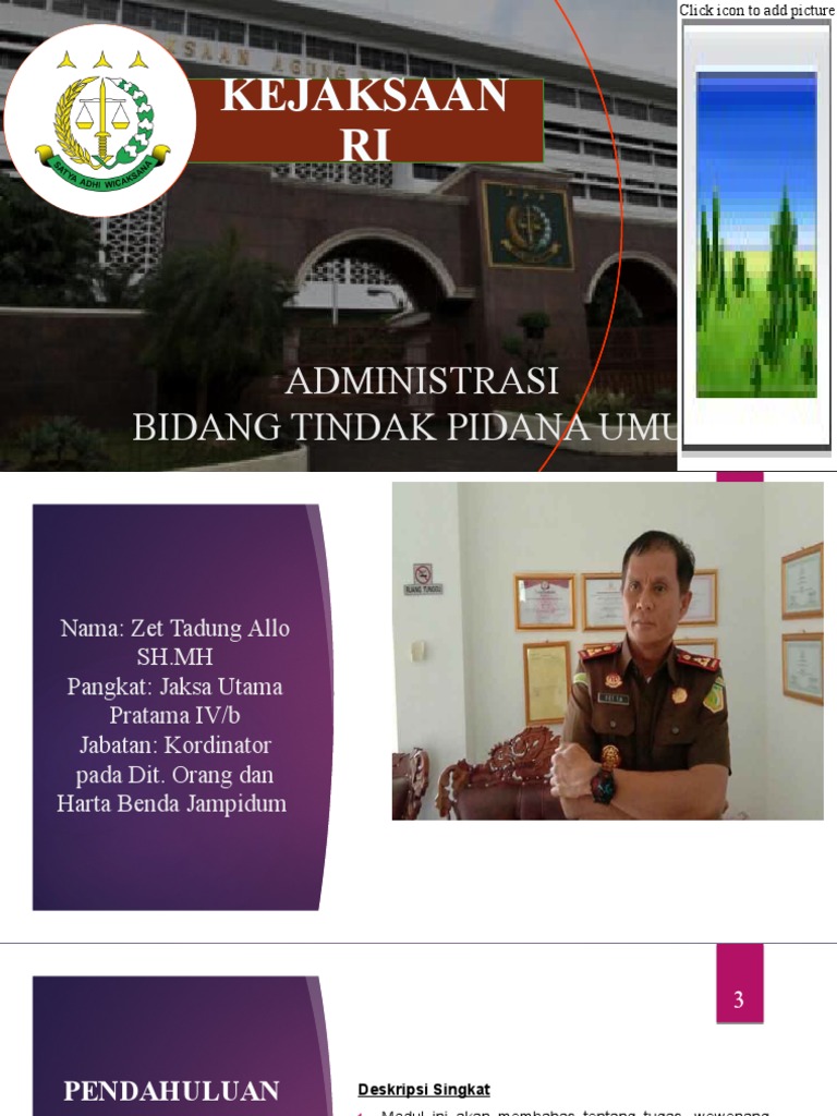 Bahan Ajar TAK Administrasi Pidum | PDF