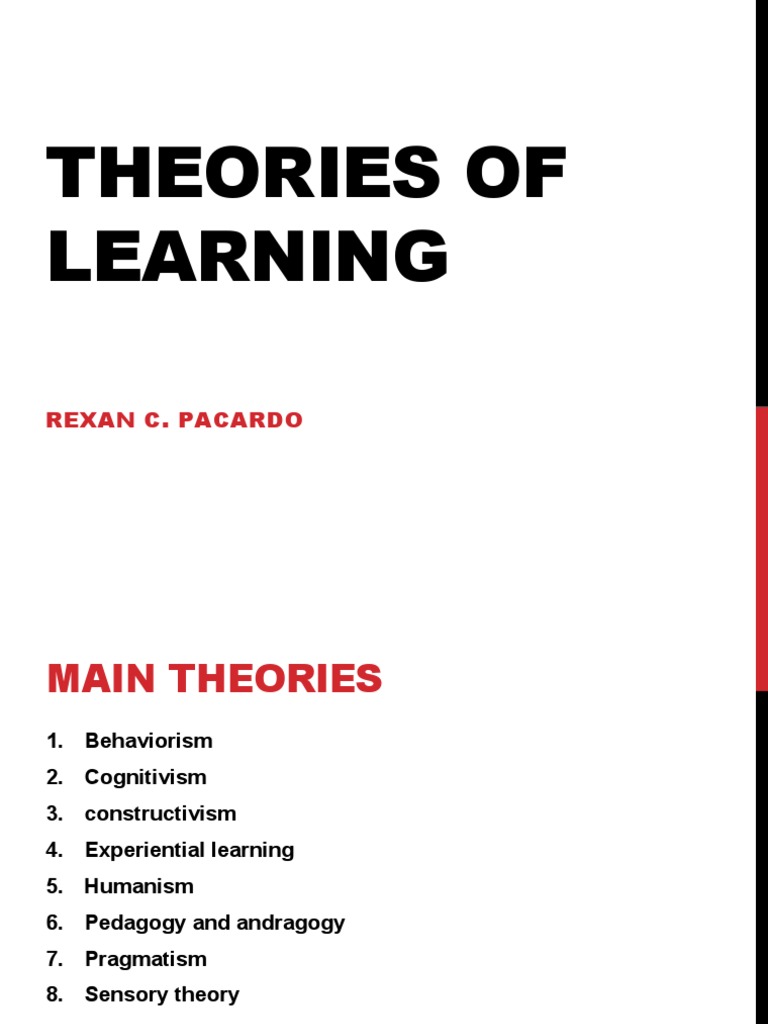 Theories Of Learning Ppt