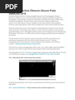 Cara Membuat Dimensi Di AutoCAD | PDF