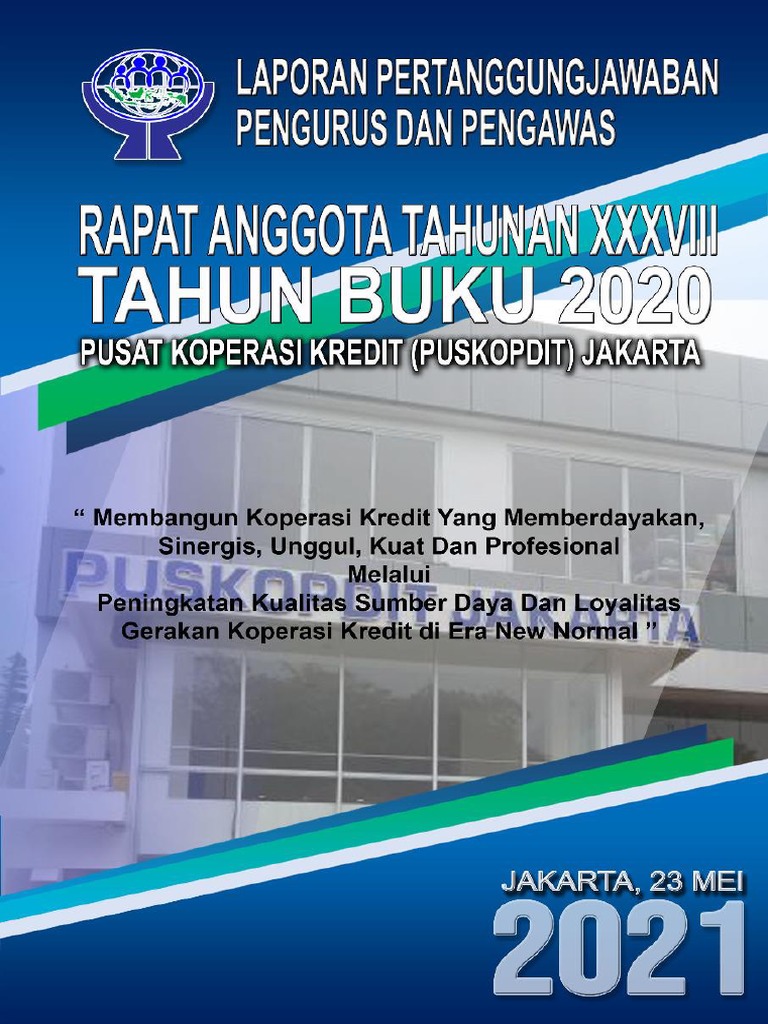 Buku Rat Puskopdit Jakarta Tahun Buku 2020 | PDF