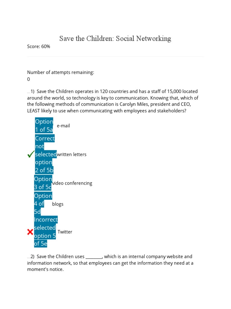 Save The Children: Social Networking | PDF | Internet | Cyberspace
