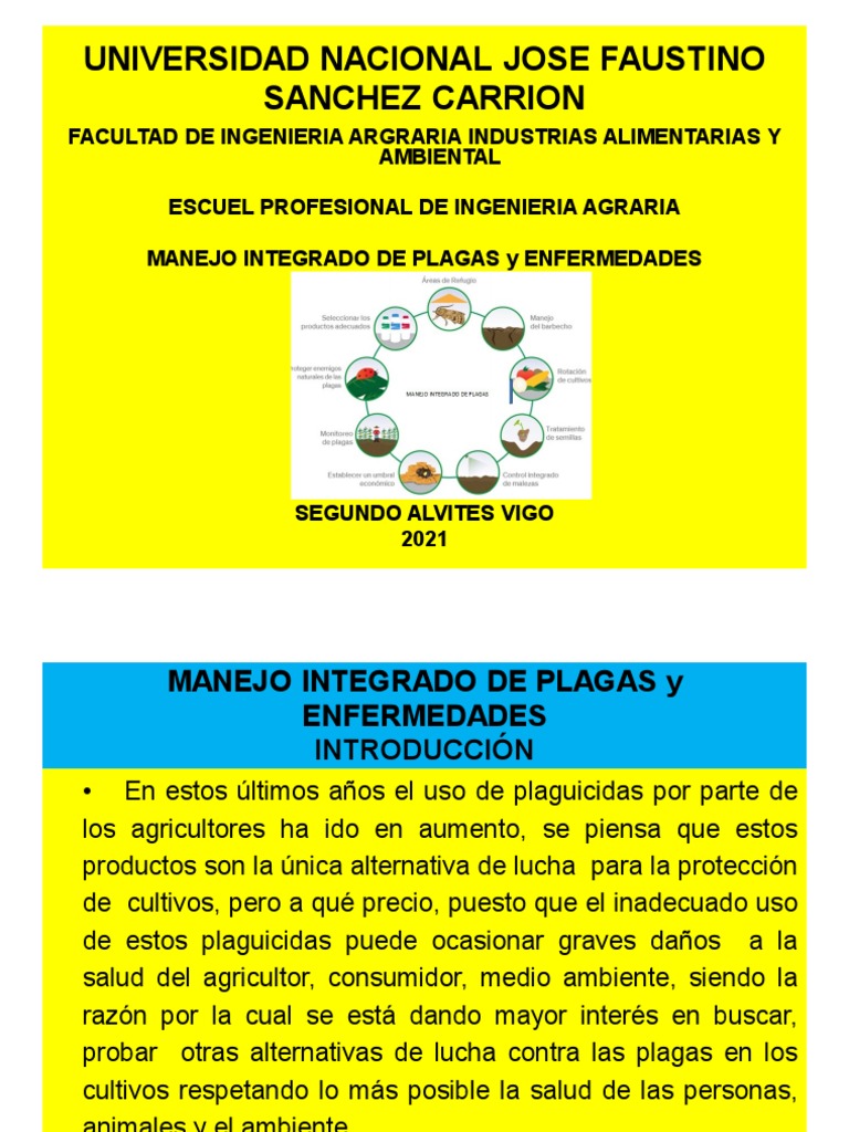 Manejo Integrado de Plagas 2021 | PDF | Plaga (organismo) | Pesticida