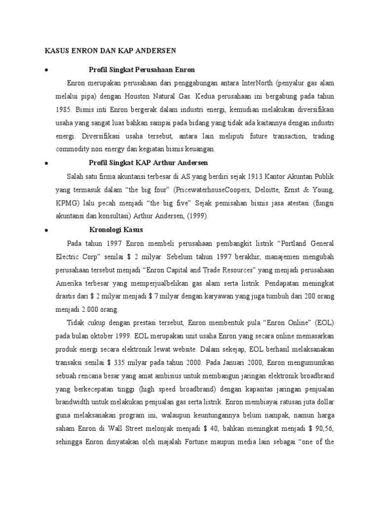 Kasus Enron | PDF