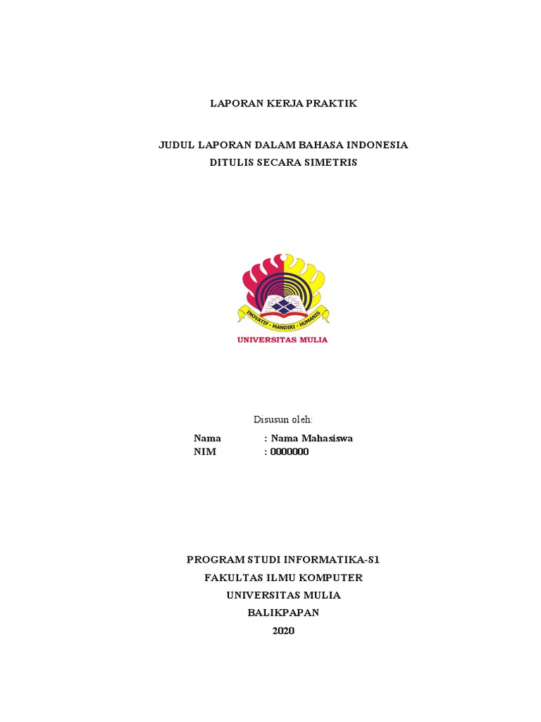 Laporan Kerja Praktik Informatika 2020 | PDF | Bisnis | Seni