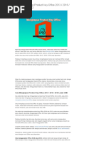 Cara Mengatasi Enter Your Product Key Microsoft Office 2016 2019 2021 | PDF