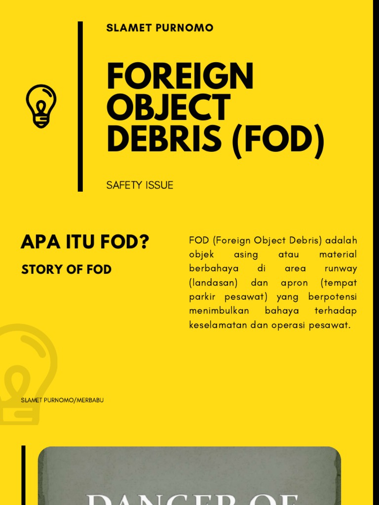 Foreign Object Debris Fod Pdf