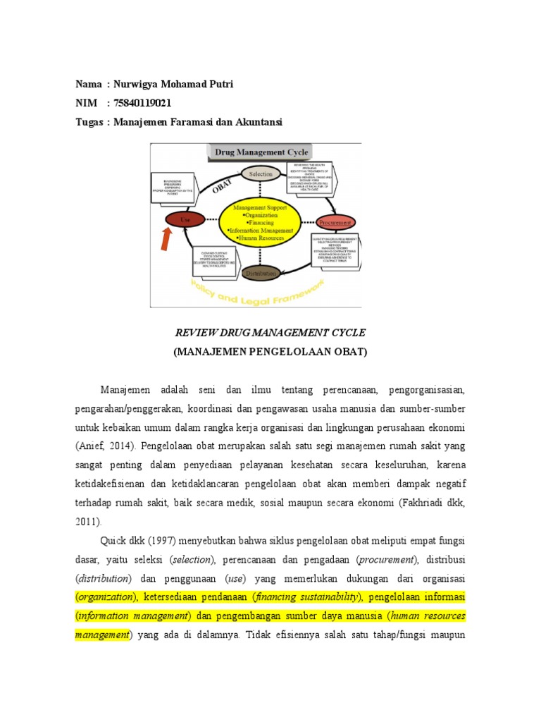 Drug Management Cycle | PDF