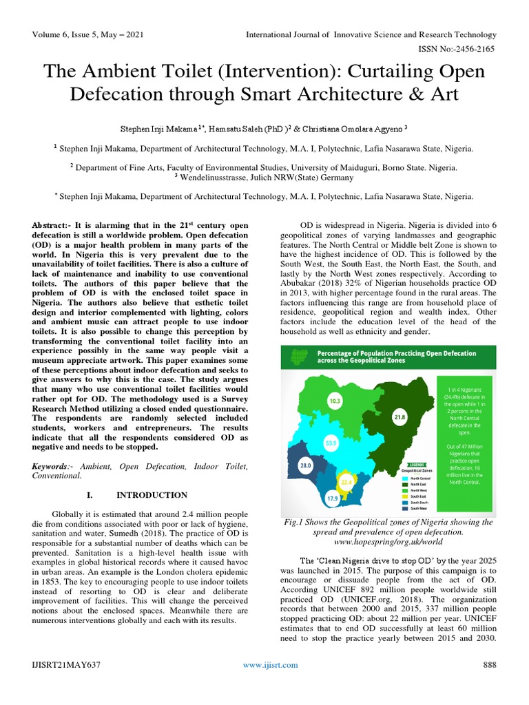 Smart Toilets: Reducing Open Defecation | PDF | Toilet | Sanitation