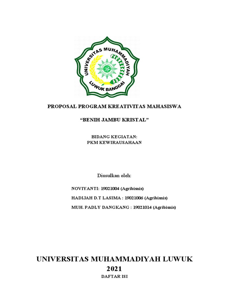 Proposal Program KBM Nhovy | PDF | Pengelolaan Keuangan & Uang | Teknologi & Rekayasa
