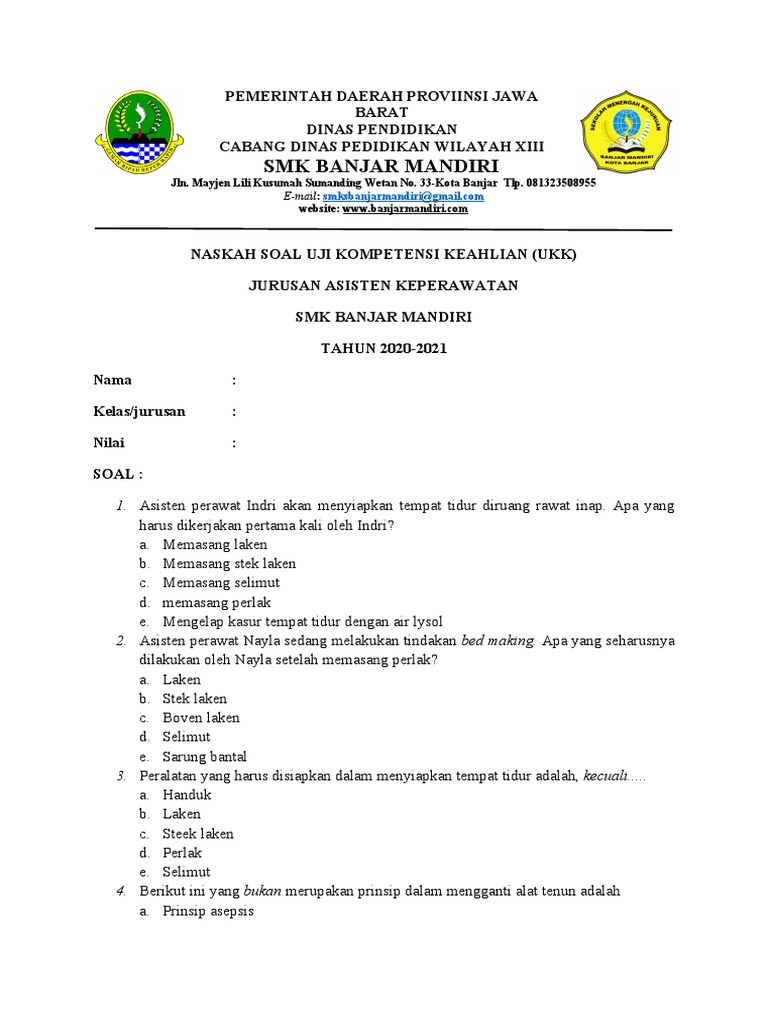 Soal Ujikom 2021 | PDF