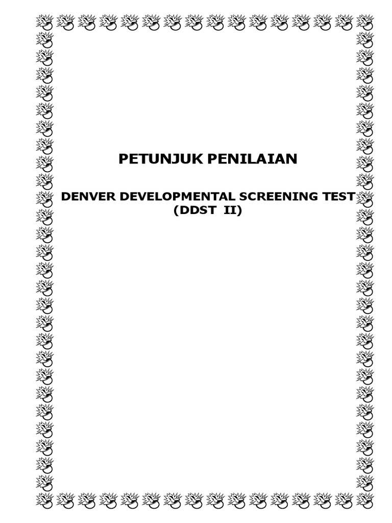 Panduan Skrining Denver II untuk Anak | PDF | Karier & Perkembangan