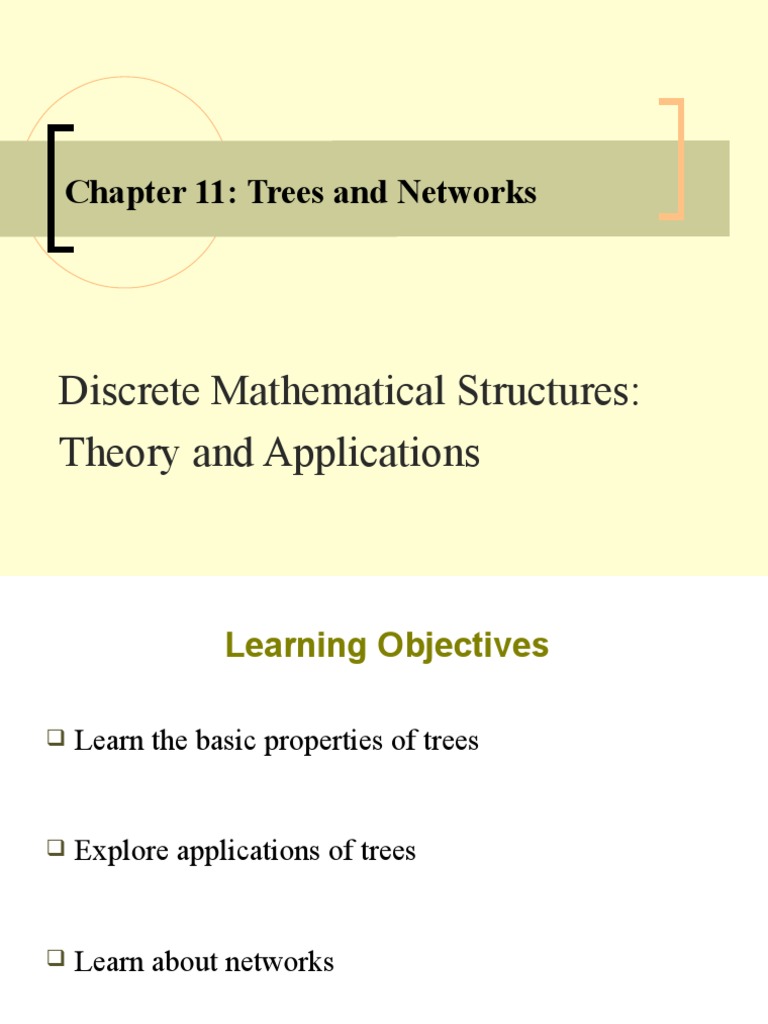 Chapter 11: Trees and Networks: Discrete Mathematical Structures: Theory and Applications | PDF ...