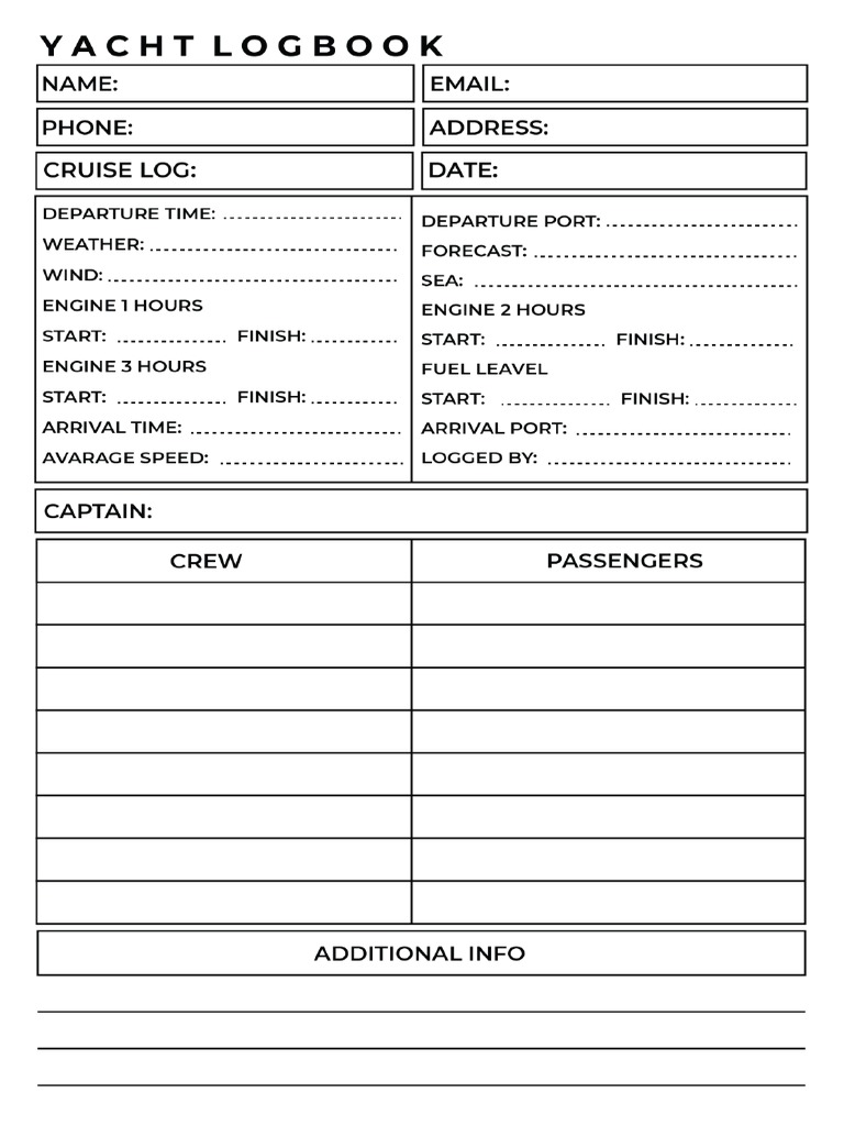 Yacht Logbook | PDF